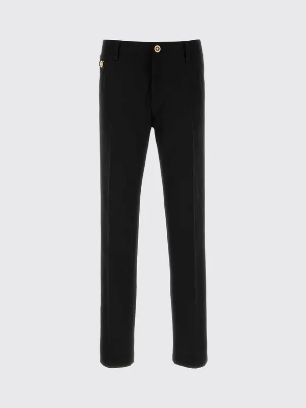 Versace Cotton Gabardine Chino Trousers
