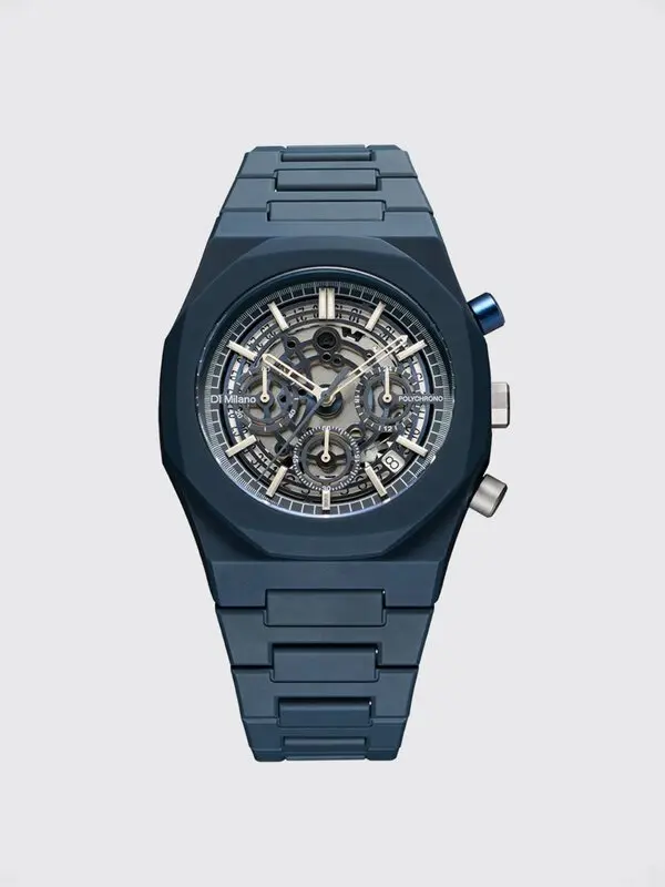 D1 MILANO Skeleton Polycarbonate Watch - Blue