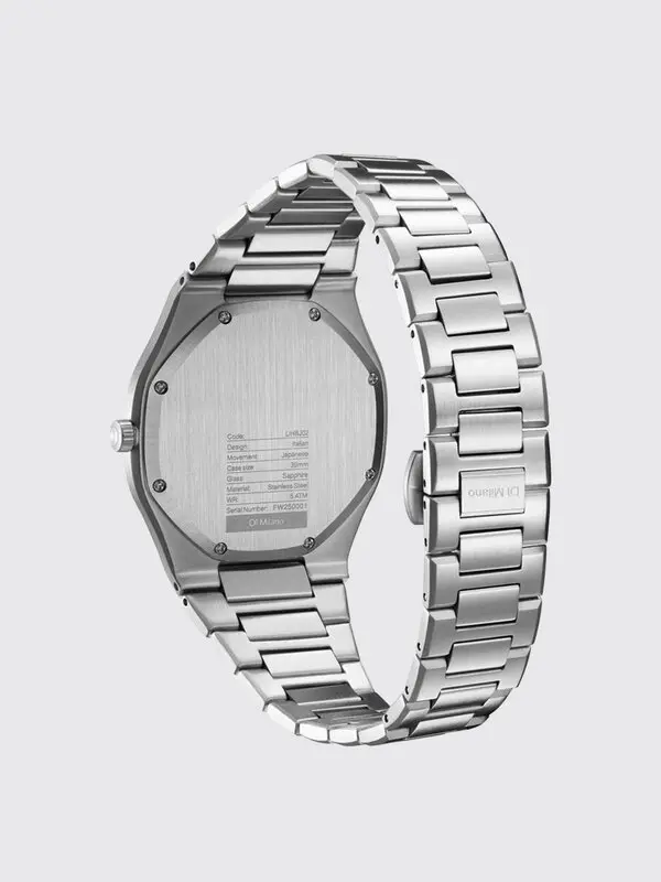 D1 MILANO Groovy Silver Stainless Steel Automatic Watch