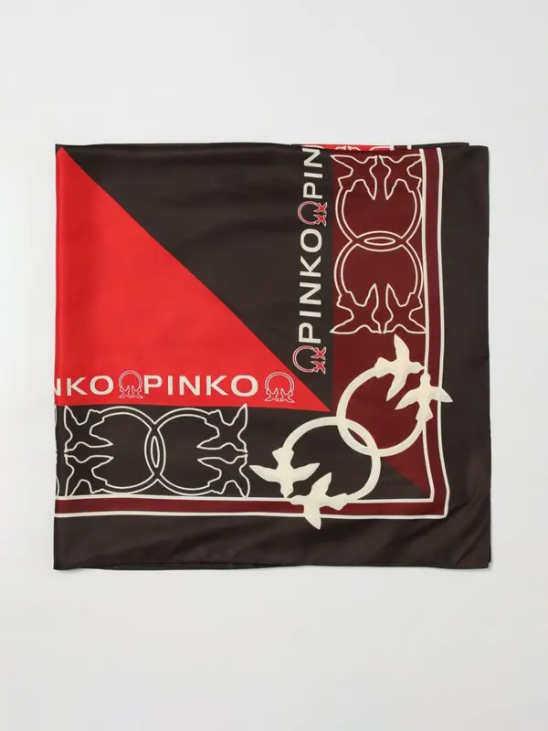Pinko Silk Blend Twill Scarf