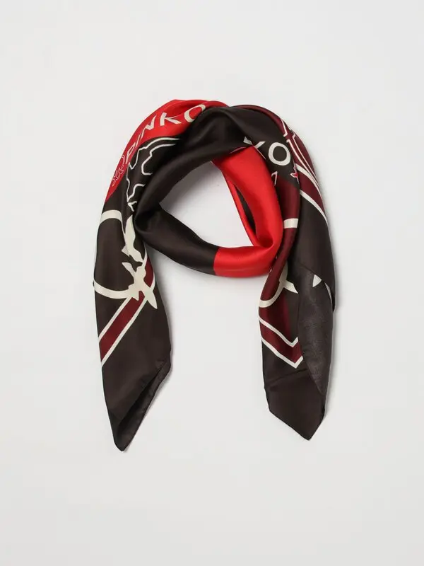 Pinko Silk Blend Twill Scarf