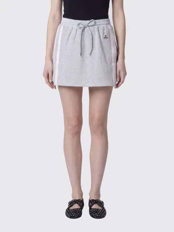 VIVIENNE WESTWOOD Cotton Mini Skirt With Logo