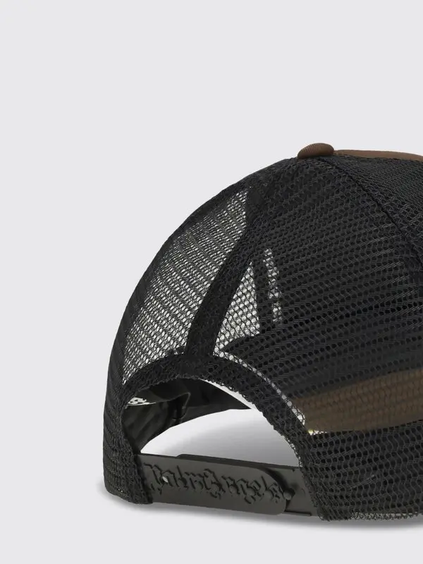 Palm Angels Teddy Cotton And Mesh Nylon Cap