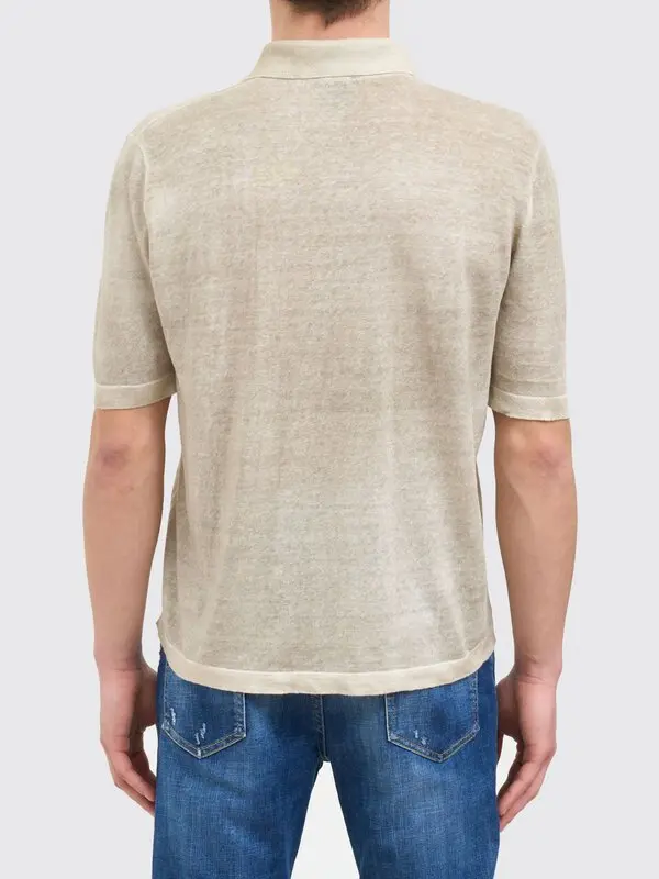 Avant Toi Linen And Cotton Polo Shirt - Brown