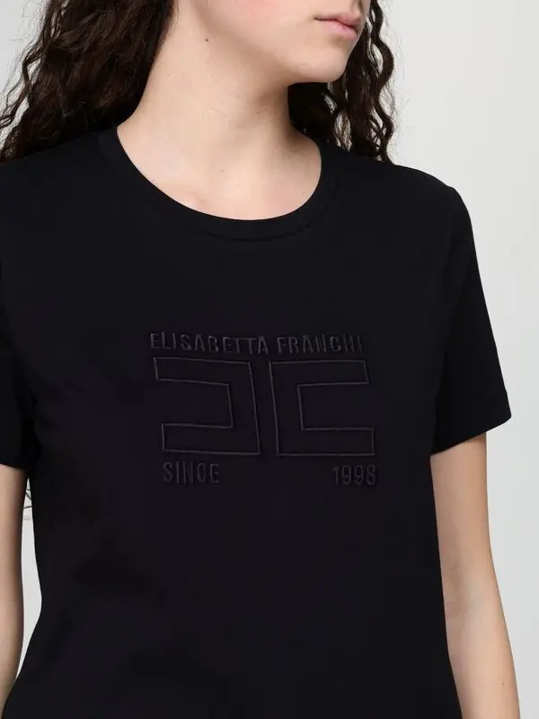 Elisabetta Franchi T-shirt Colour - Black
