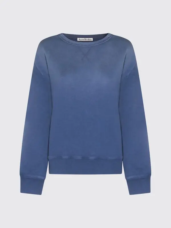 Acne Studios Crewneck Sweatshirt With Dropped Shoulders And Back Logo