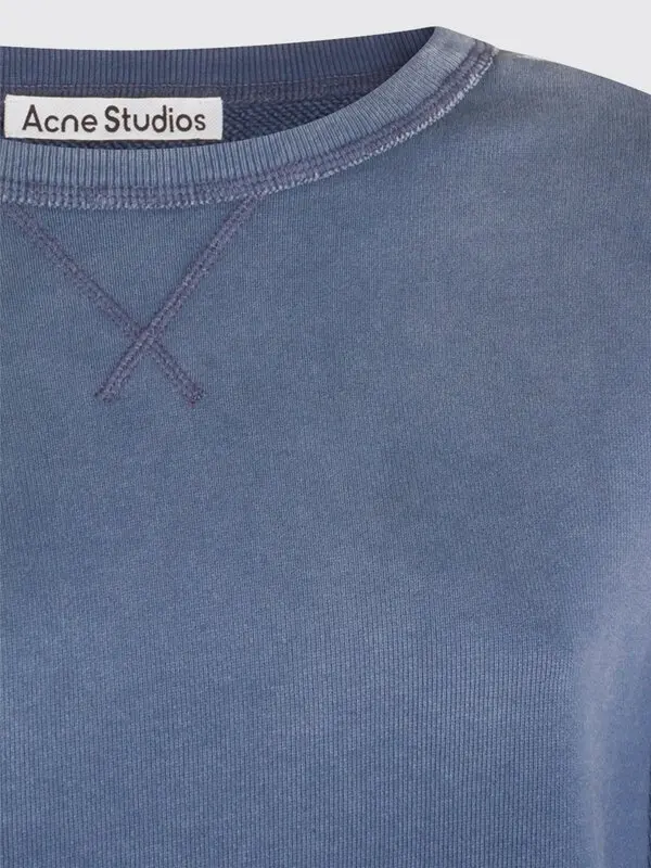 Acne Studios Crewneck Sweatshirt With Dropped Shoulders And Back Logo