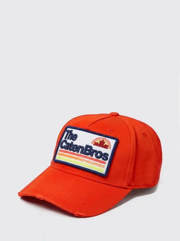 Dsquared2 Cotton Twill Hat With Logo Patch