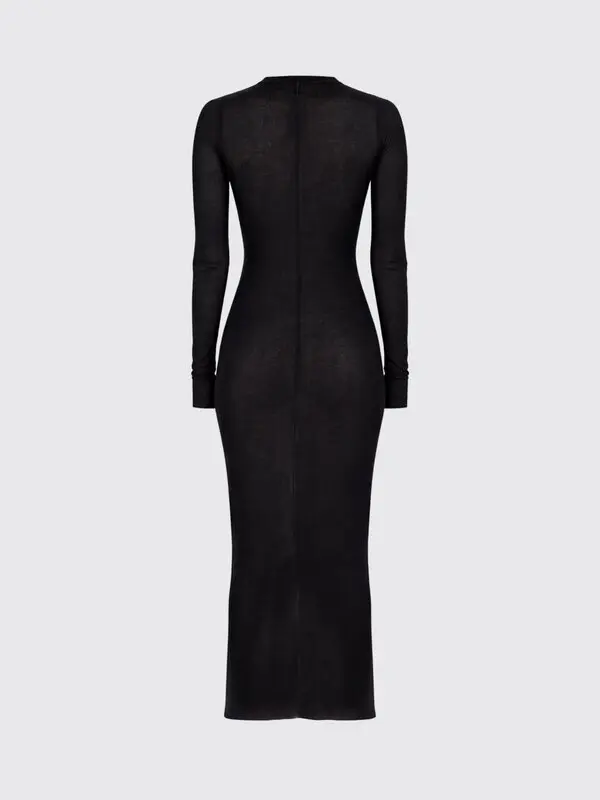 Rick Owens Long Sleeve Maxi Dress - Black