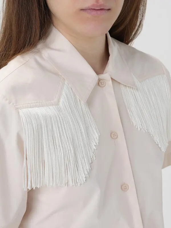 Pinko Cropped Fringe Shirt