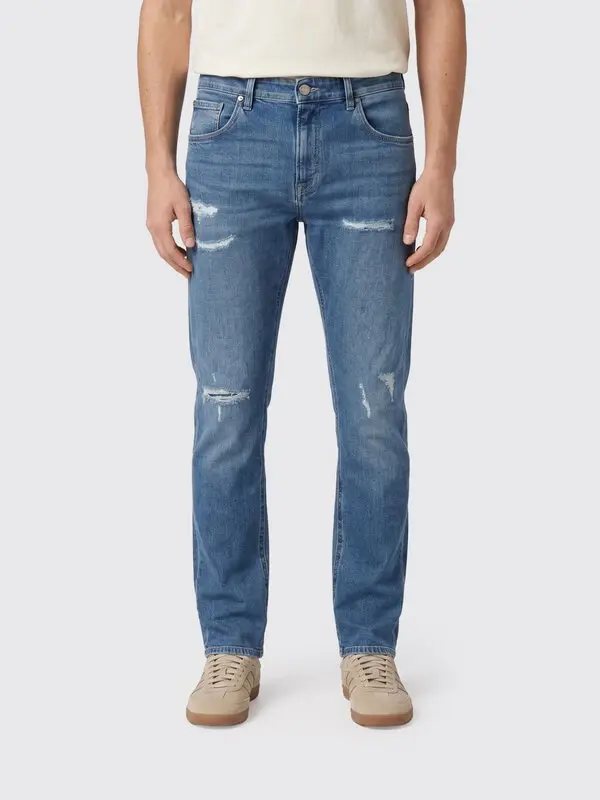 PT TORINO Slim Fit Skinny Jeans In Distressed Finish