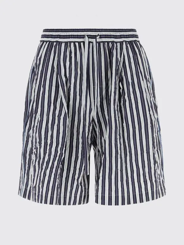 Dolce & Gabbana Viscose And Silk Blend Shorts With Drawstring Waist