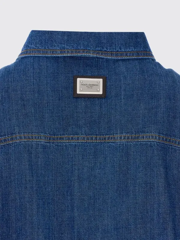 Dolce & Gabbana Cotton Denim Casual Shirt
