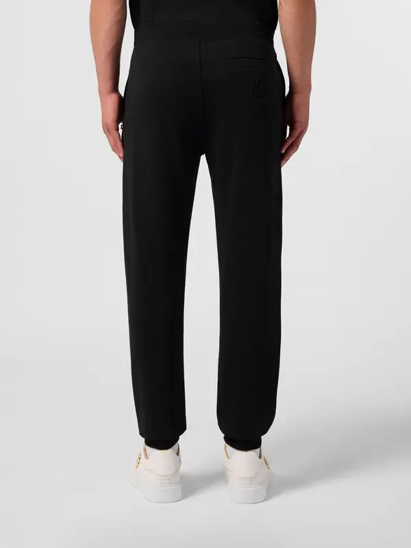 BILLIONAIRE Cotton Jogging Pants With Drawstring Waist And Slant Pockets