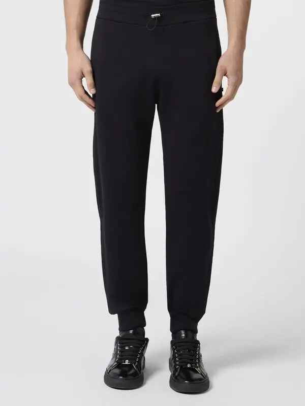 BILLIONAIRE Cotton Jogging Pants With Elasticated Cuffs And Drawstring