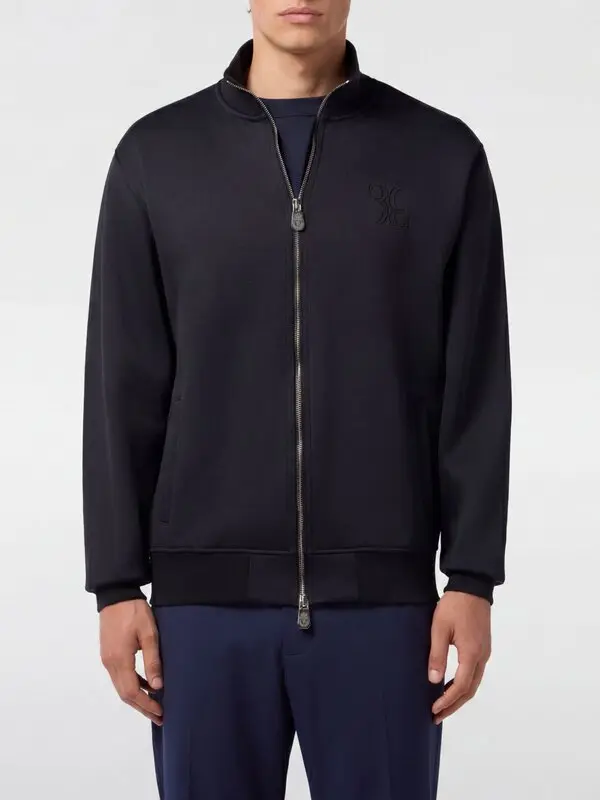 BILLIONAIRE Cotton Zip-up Sweatshirt With Turtleneck Collar