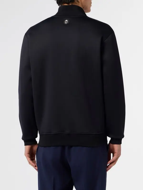 BILLIONAIRE Cotton Zip-up Sweatshirt With Turtleneck Collar