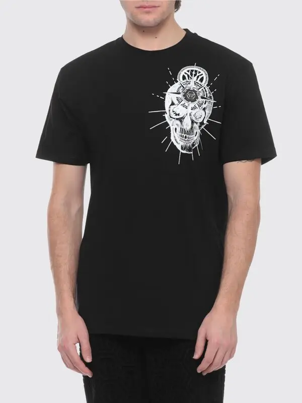 Philipp Plein Cotton Skull T-shirt - Black