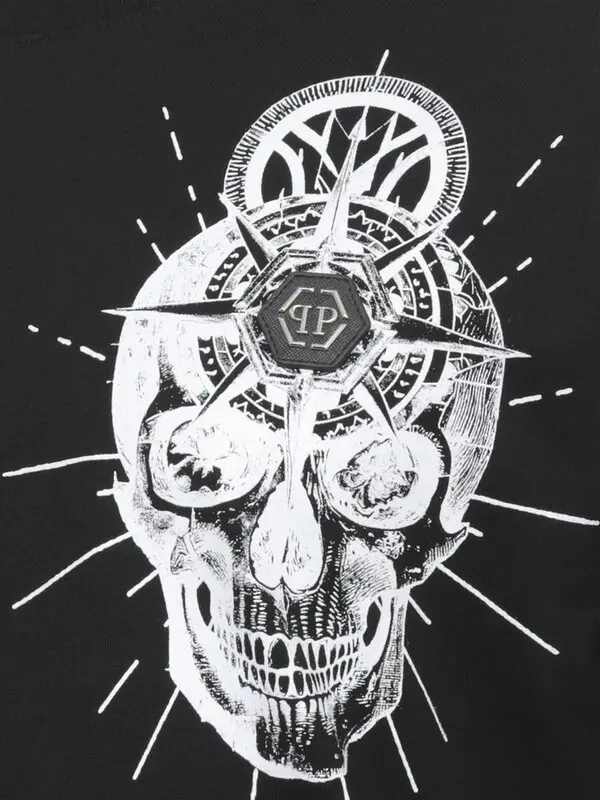 Philipp Plein Cotton Skull T-shirt - Black