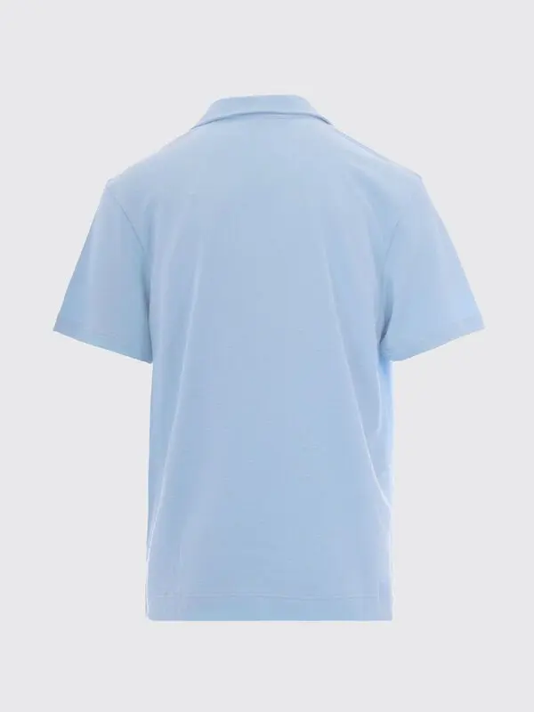 Lacoste Short-sleeve Cotton Polo Shirt With Ribbed Collar - Blue