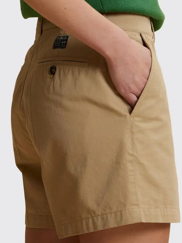 LA MARTINA Cotton Shorts With Lace Inserts
