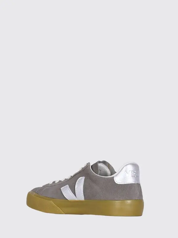 VEJA Campo Low Top Sneakers In O.t. Leather - Silver