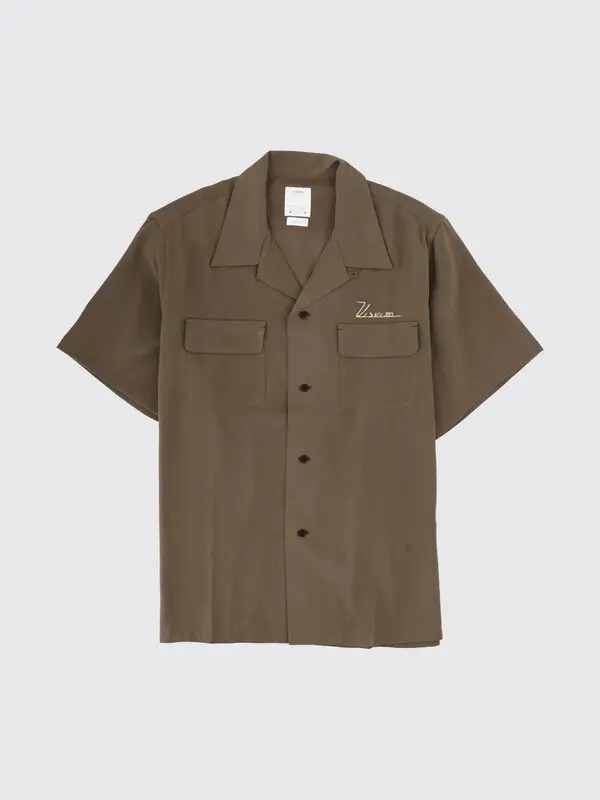 Visvim Short-sleeved Rayon Bowling Shirt With Camp Collar