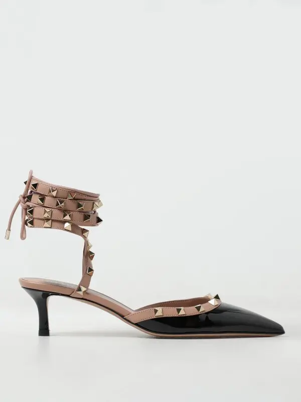 Valentino Garavani Studded Ankle Tie Court Shoes