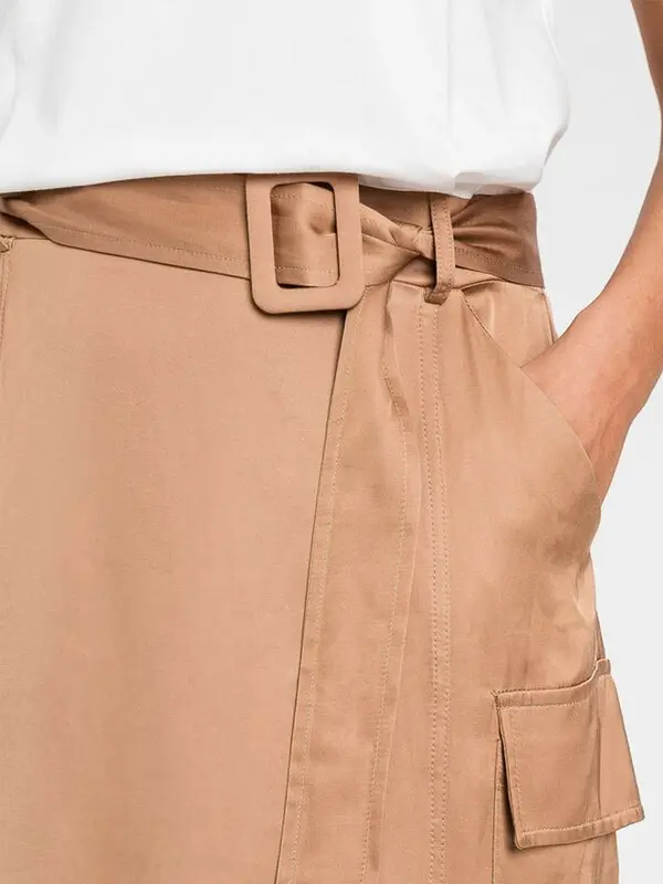 TWINSET Viscose And Cotton Midi Cargo Dress