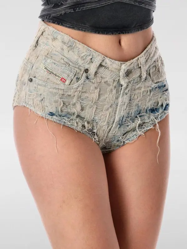 DIESEL® Distressed Denim Shorts