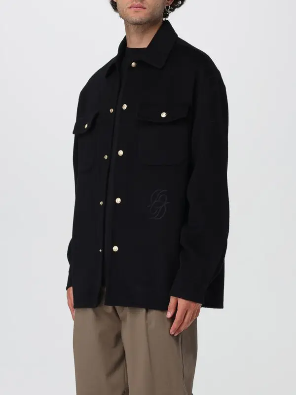 Drole De Monsieur Classic Collar Shirt Jacket
