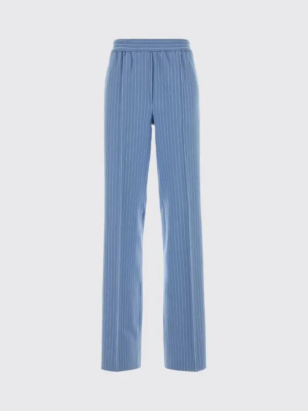 ORIANE High-waisted Pinstriped Straight Leg Pants