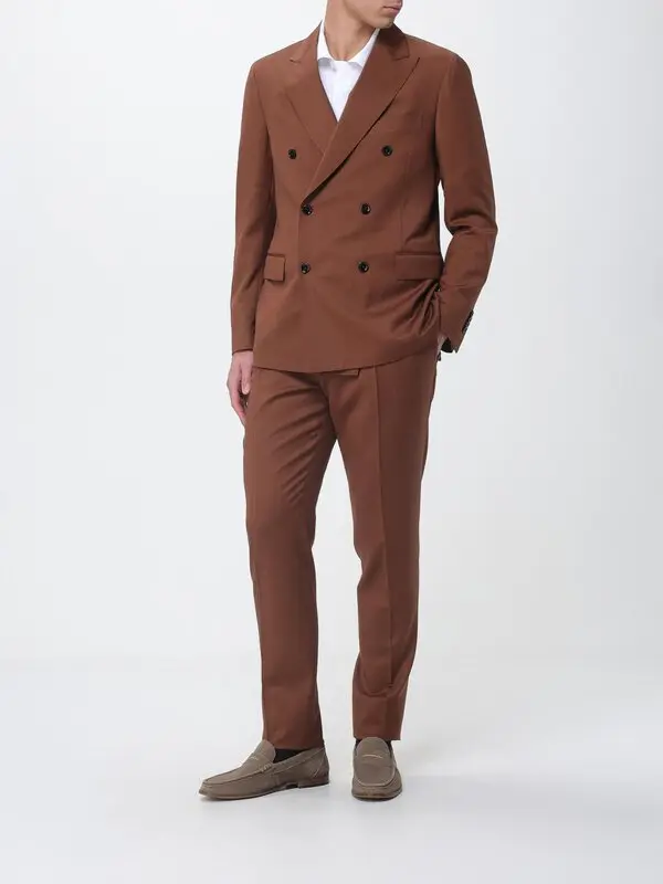 LARDINI Wool Double-breasted Dress