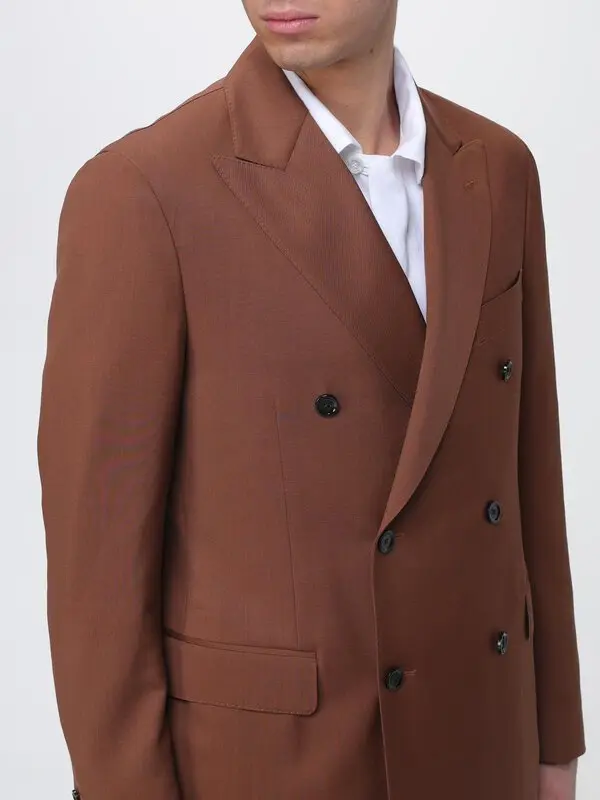 LARDINI Wool Double-breasted Dress