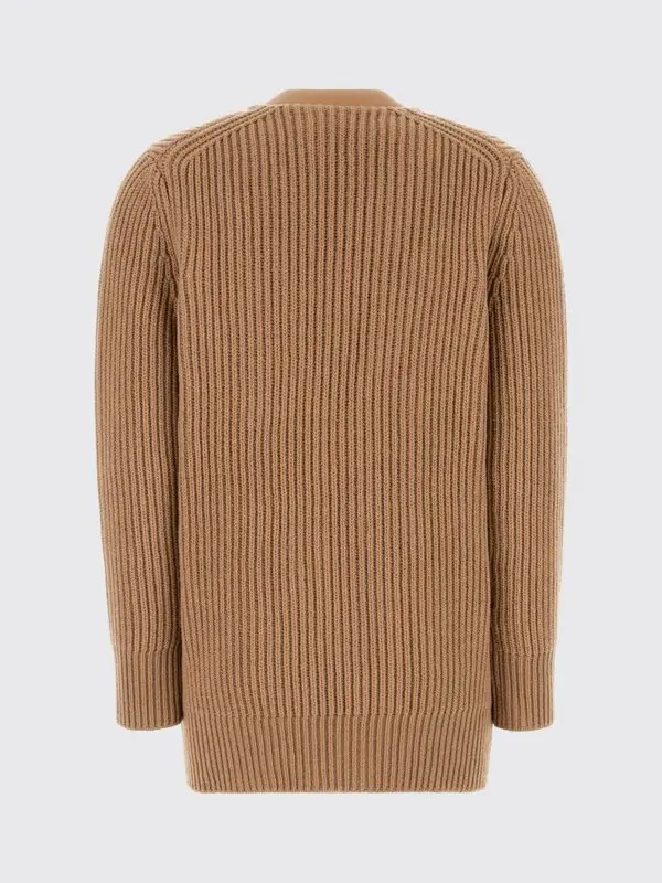 FERRAGAMO Long Wool Cardigan With Gancini Detail