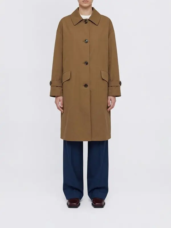 Max Mara Petali Cotton Blend Raincoat
