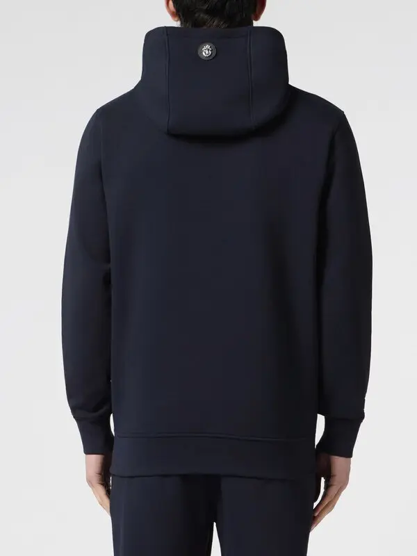 BILLIONAIRE Cotton Zip-up Hoodie With Embroidered Logo - Blue