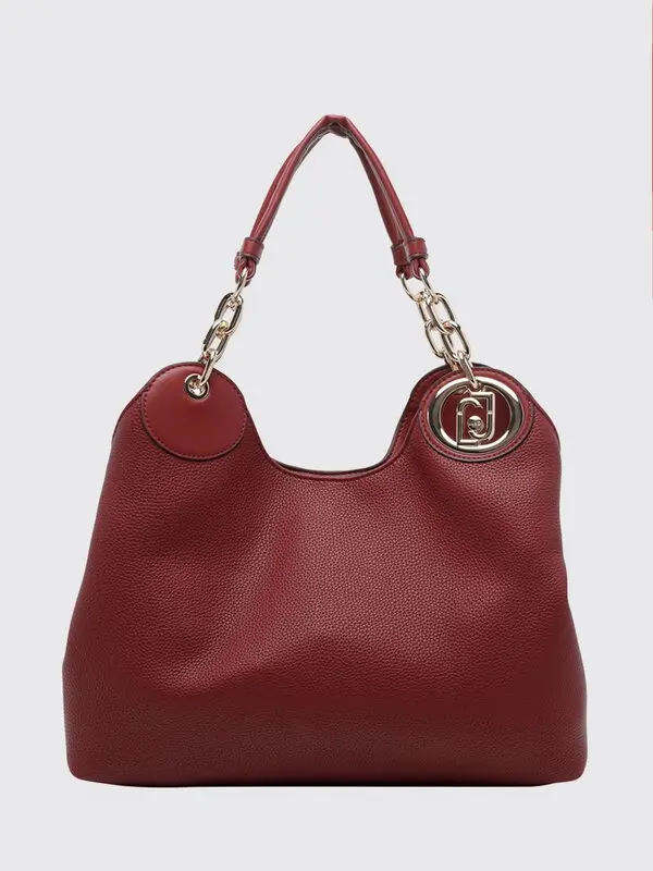 Liu Jo Grained Faux Leather Shoulder Bag With Double Handle - Red