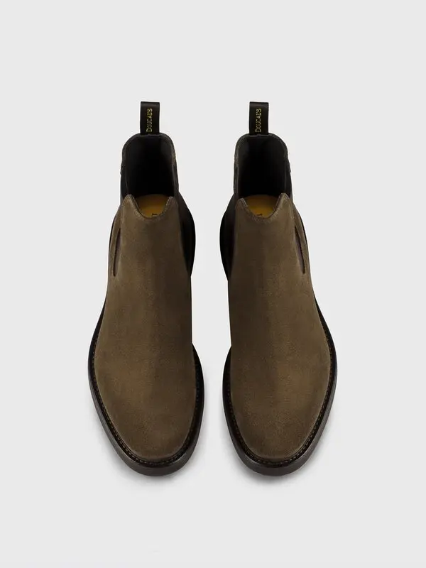 DOUCAL'S Suede Chelsea Boots - Brown