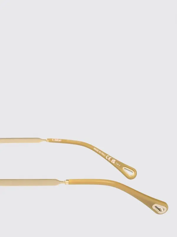 Chloé Rounded Metal Sunglasses With Uva/uvb Lenses