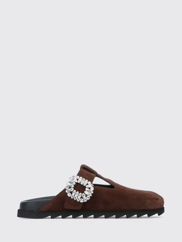 ROGER VIVIER Embellished Buckled Clogs