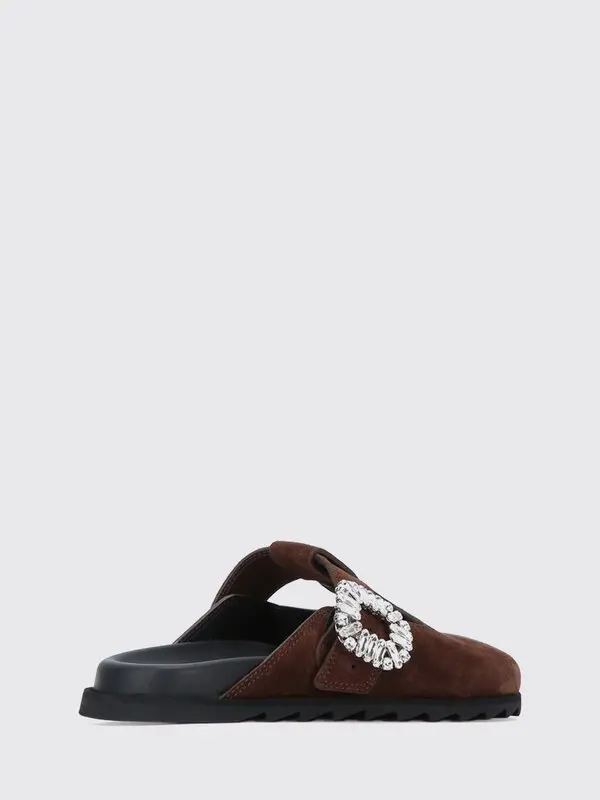 ROGER VIVIER Embellished Buckled Clogs
