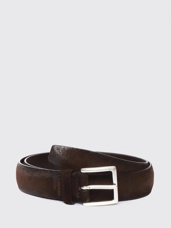 Orciani Suede Calfskin Belt - Brown