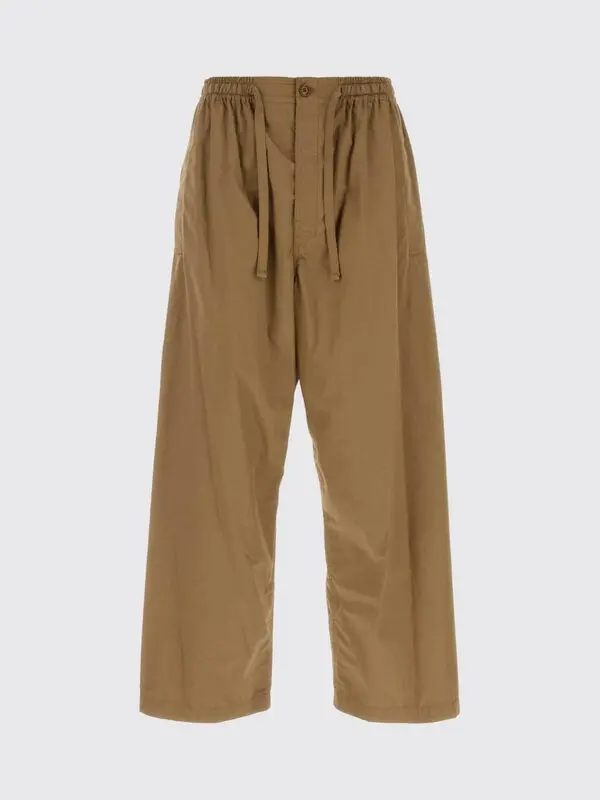 LEMAIRE Wide-leg Cotton Trousers With Drawstring Waist