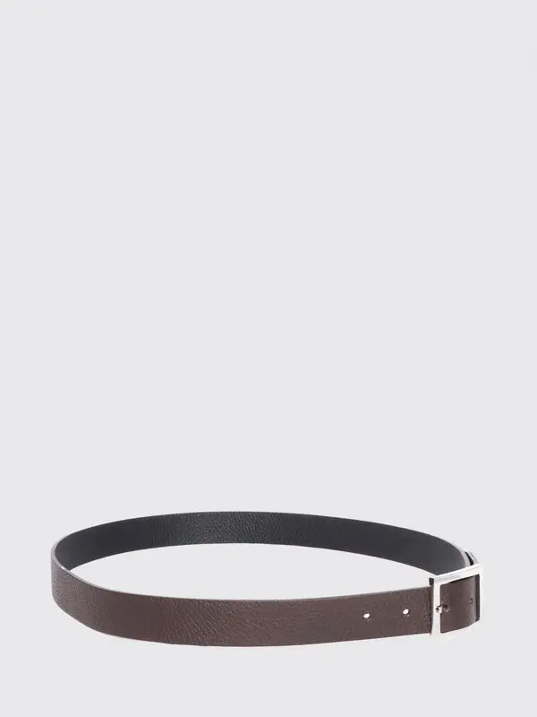 Orciani Hammered Calfskin Leather Belt
