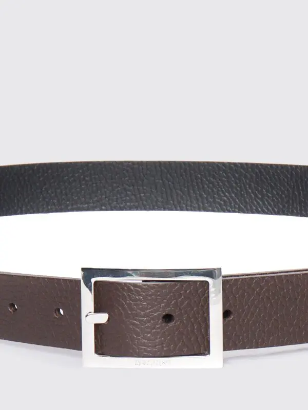 Orciani Hammered Calfskin Leather Belt