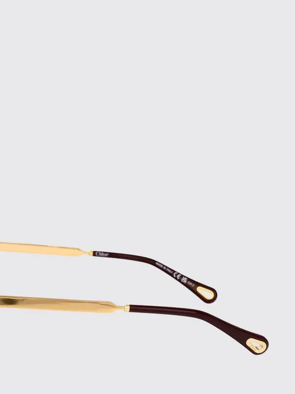 Chloé Round Metal Sunglasses With Engraved Logo - Grey 1