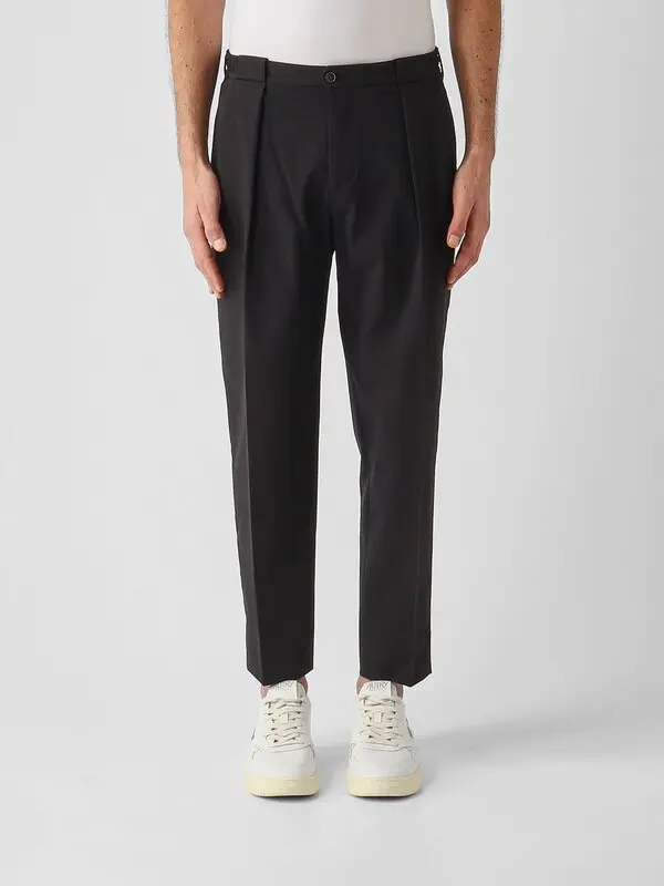 BRIGLIA 1949 Stretch Cotton Chino Trousers - Black