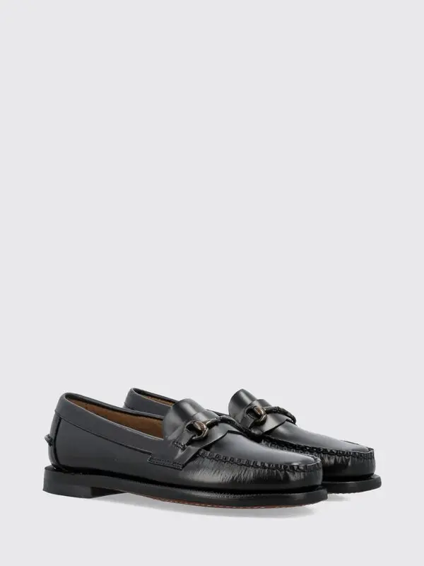 SEBAGO Joe Brushed Leather Penny Loafers With Metal Horsebit