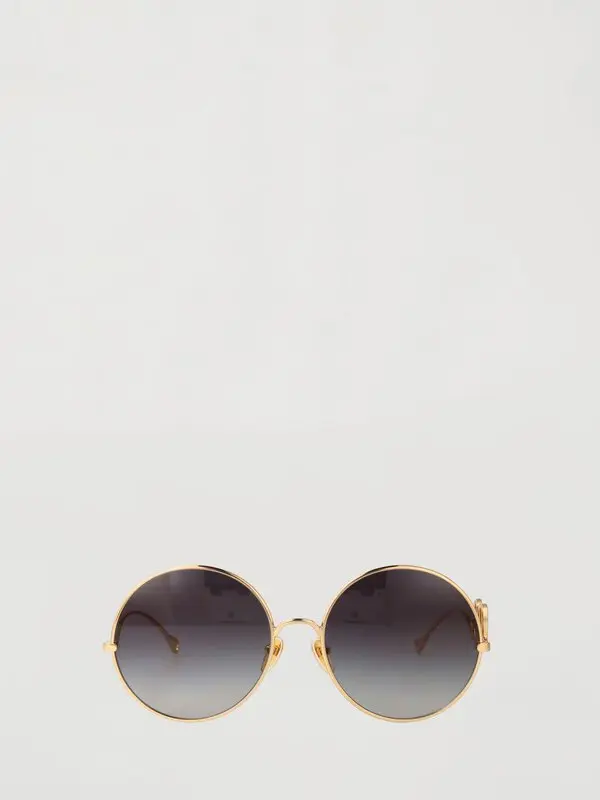 Chloé Rounded Metal Sunglasses With Lettering Logo